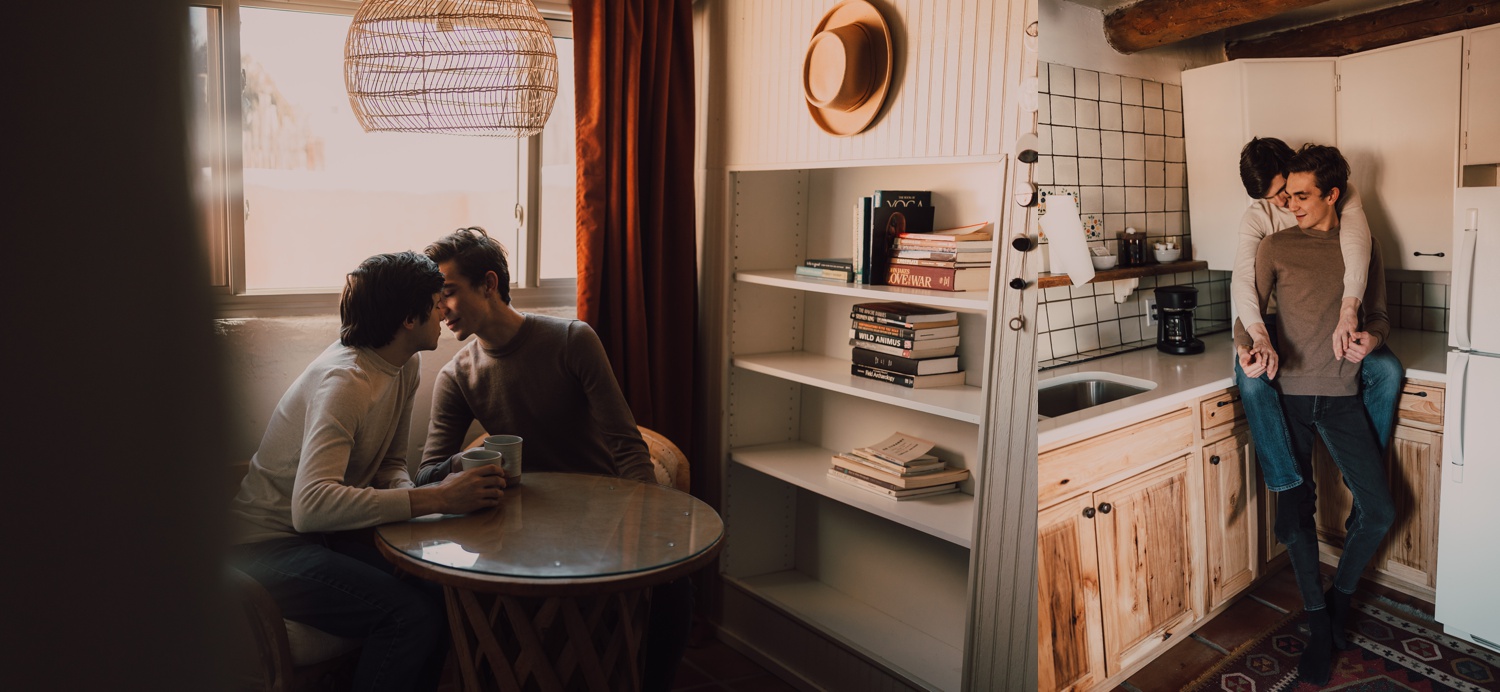 Cozy In-Home Couple's Session - rissandsteven.com